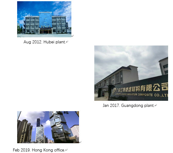 China JIANGTE INSULATION COMPOSITE company profile